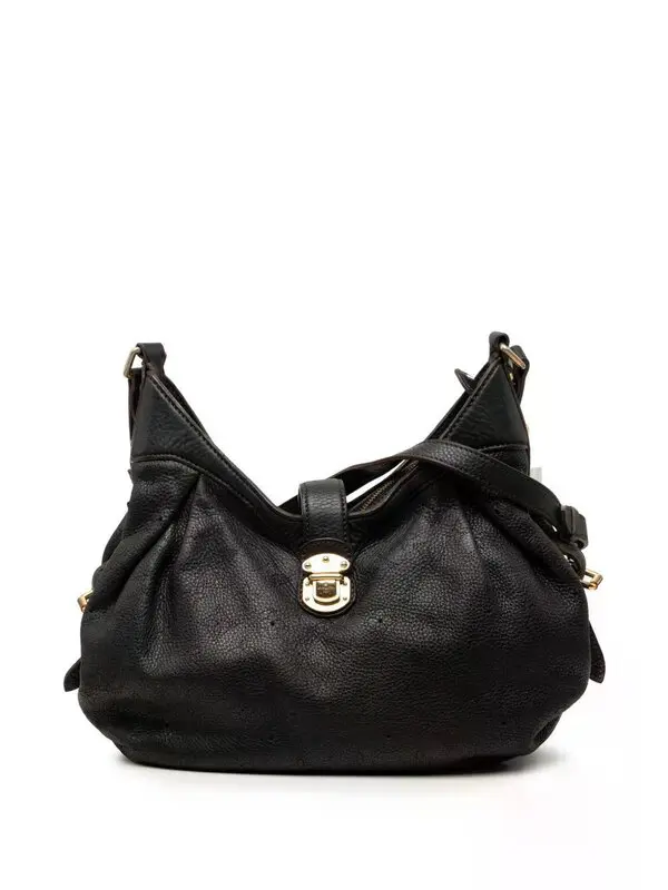 LOUIS VUITTON 2008 Monogram Mahina Xs Crossbody Bag - Black