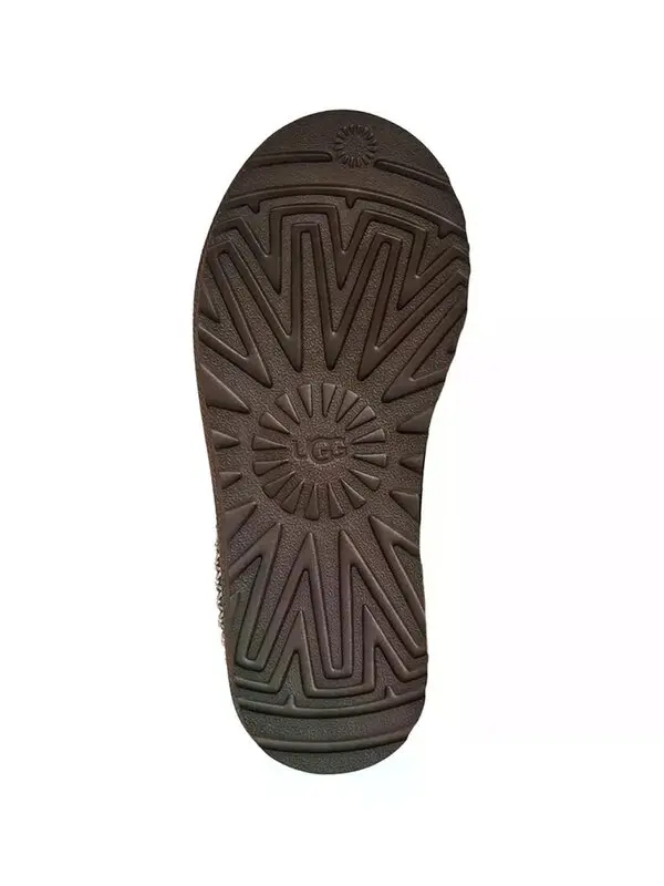 UGG Tasman Embroidered Mules - Brown