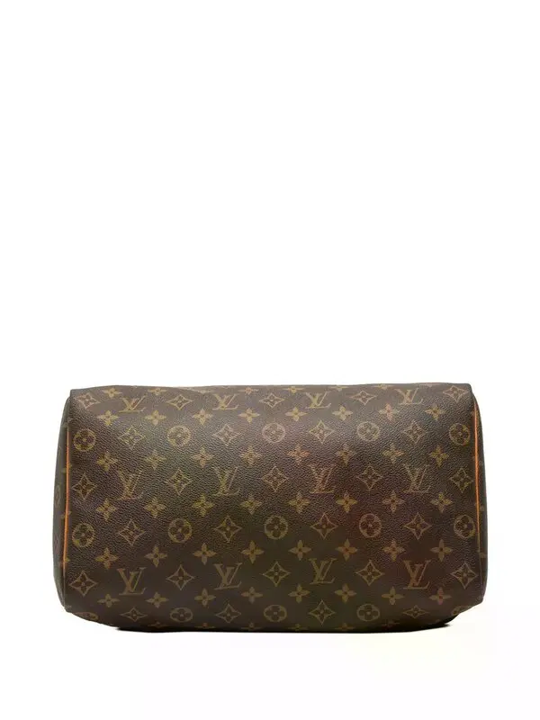 LOUIS VUITTON Monogram Canvas Speedy 35 Boston Bag - Brown