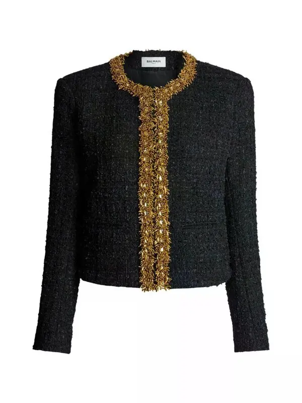 Balmain Embroidered Tweed Jacket