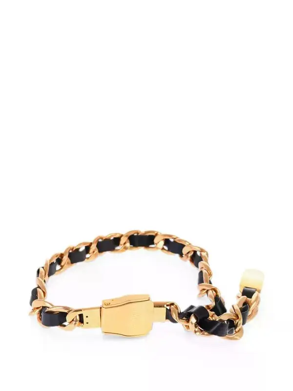 Balmain Chain-link Leather Belt - Gold