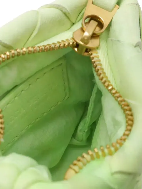 Bottega Veneta 2012-2026 Nappa Intrecciato Cup With Strap Coin Pouch - Green