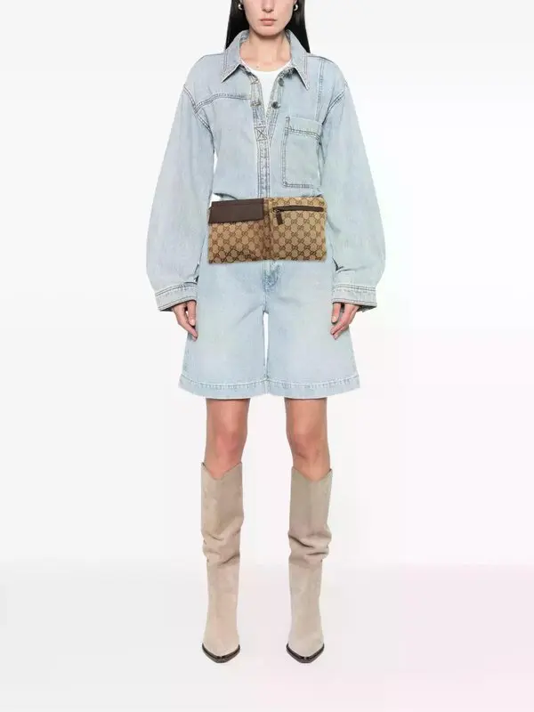 Gucci Gg Monogram Canvas Belt Bag