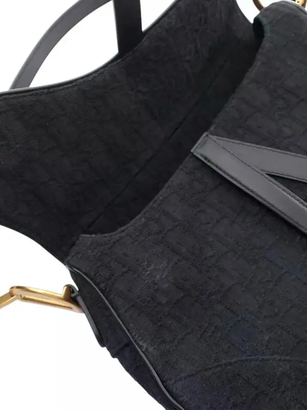 Dior Oblique Canvas Saddle Bag Shoulder Bag