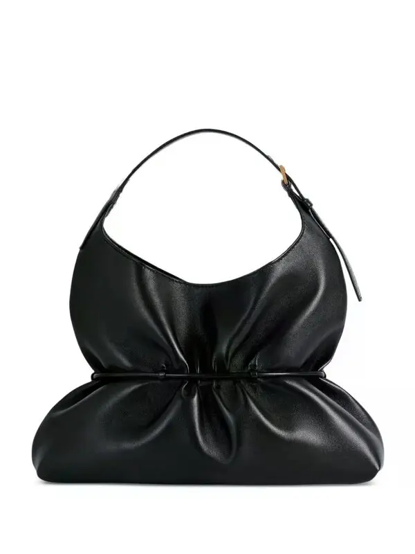 Balmain Sphynx Medium Bag In Smooth Leather - Black
