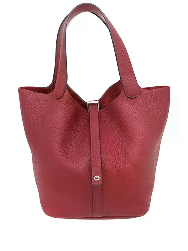 Hermès 2020 Clemence And Swift Picotin Lock 22 Eclat Handbag - Red