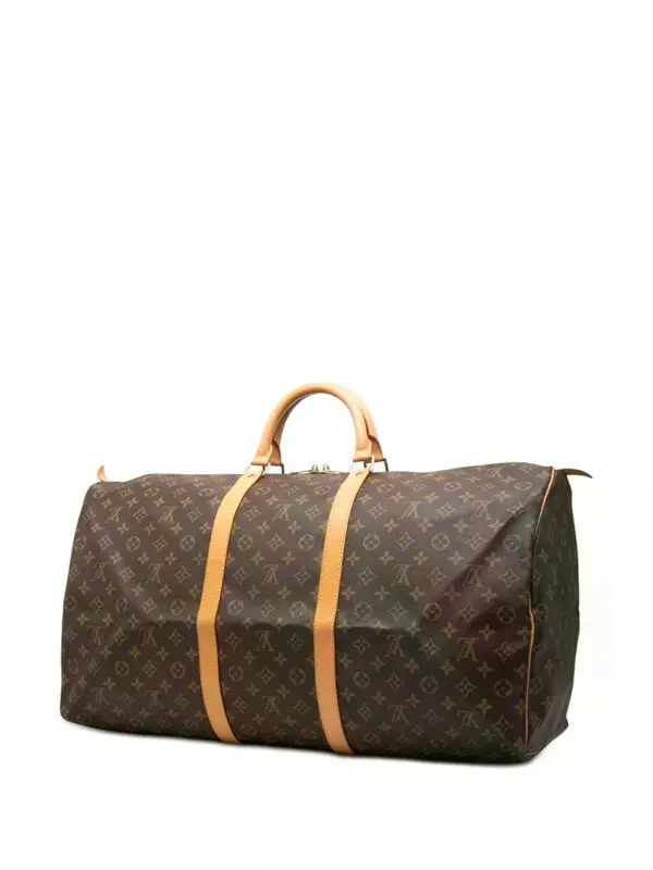 LOUIS VUITTON 1997 Monogram Keepall 60 Travel Bag - Brown