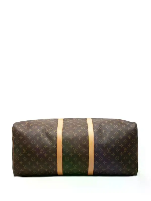 LOUIS VUITTON 1997 Monogram Keepall 60 Travel Bag - Brown