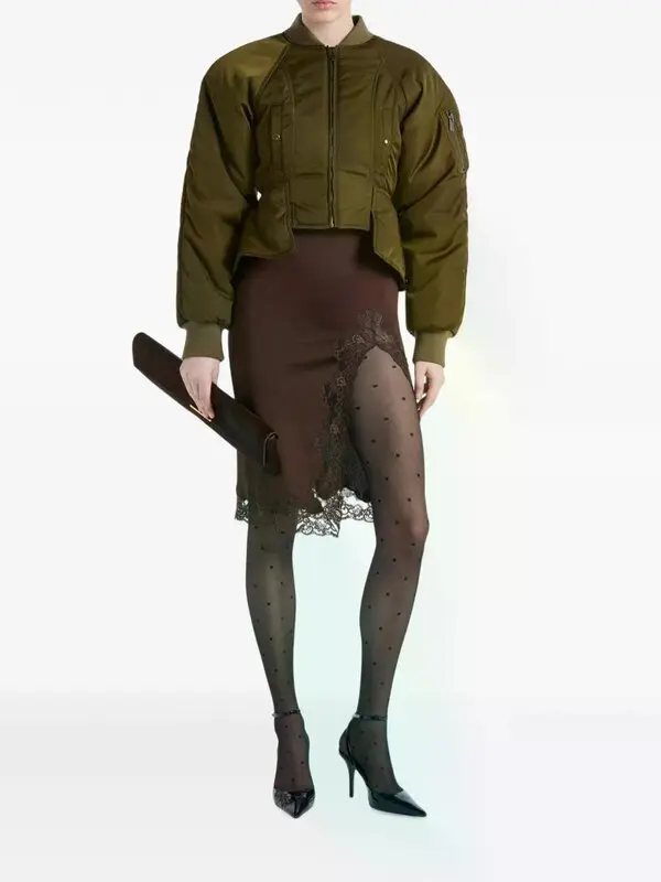 Balmain Nylon Peplum Jacket