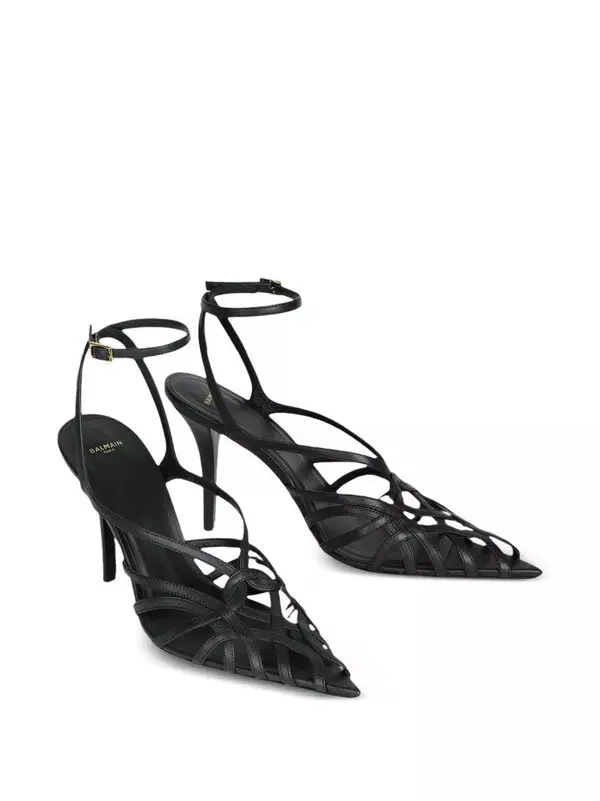Balmain Smooth-leather Cage Sandals