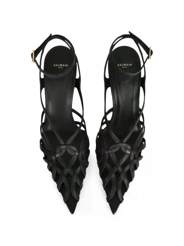 Balmain Smooth-leather Cage Sandals