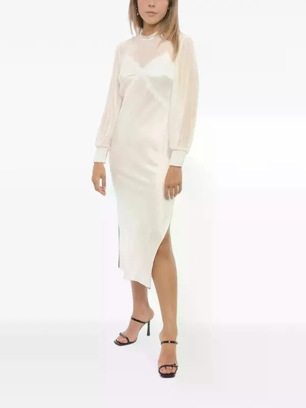 ALLSAINTS Bailey Lace-trim Midi Dress - White