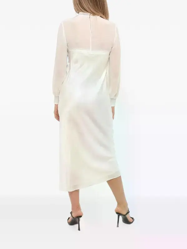 ALLSAINTS Bailey Lace-trim Midi Dress - White