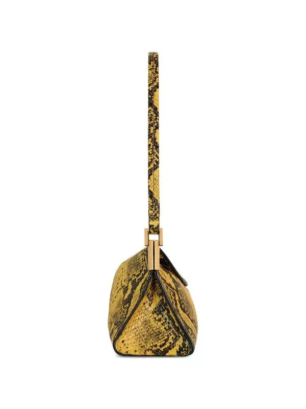 Balmain 64-83 Small Bag In Python-effect Leather