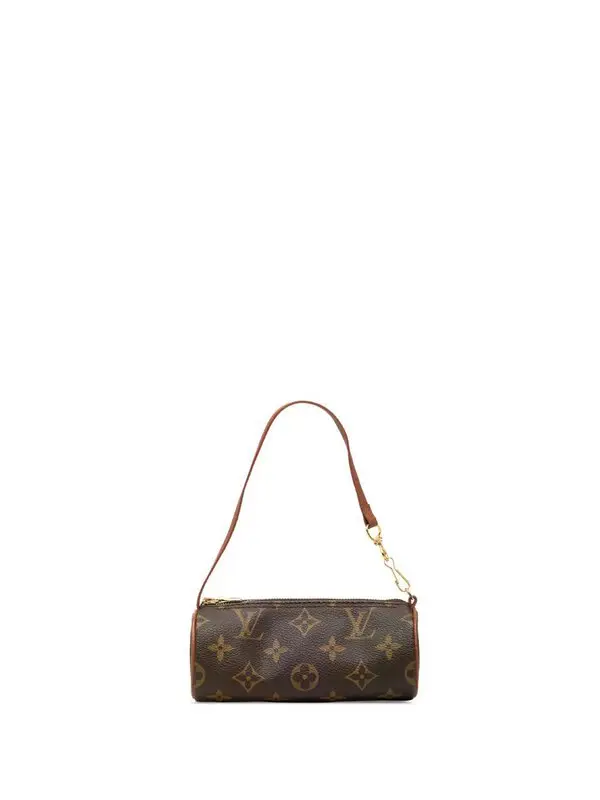 LOUIS VUITTON 1990-2010 Monogram Papillon Pochette Handbag - Brown