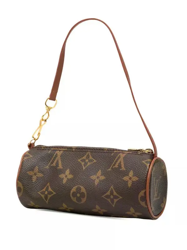 LOUIS VUITTON Monogram Canvas Papillon Pochette Handbag - Brown