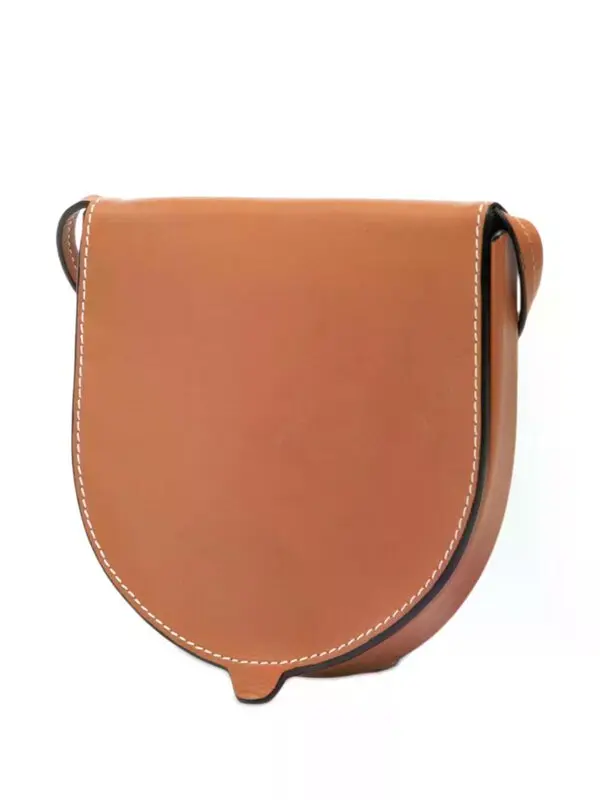 Loewe 2019 Mini Soft Calfskin Heel Pouch Crossbody Bag - Brown