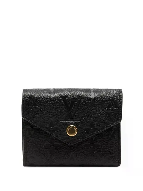 LOUIS VUITTON 2010-2026 Monogram Empreinte Victorine Wallet Small Wallets - Black
