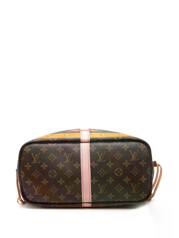 LOUIS VUITTON 2018 Monogram Summer Trunks Neverfull Mm Tote Bag - Brown