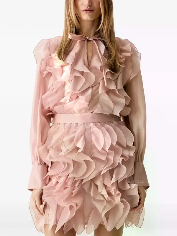 Karl Lagerfeld Ruffled Blouse - Pink