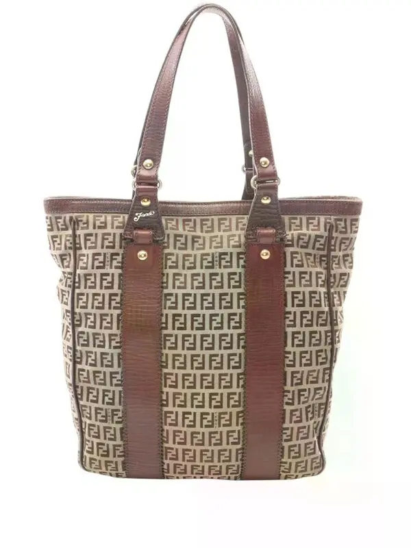 Fendi 2000-2017 Zucchino Canvas Tote Bag - Neutrals