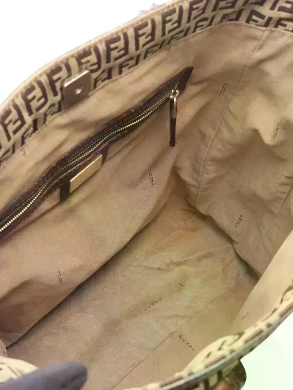 Fendi Zucchino Canvas Tote Bag