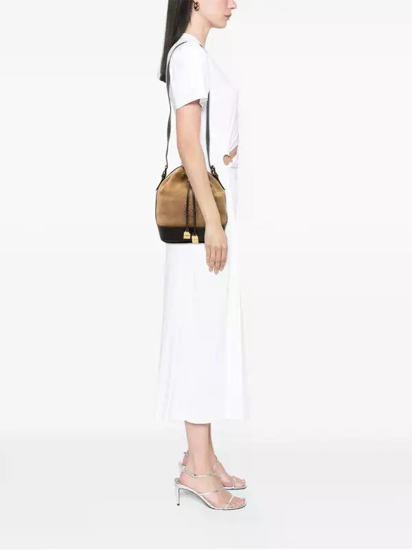 Loewe 2000-2026 Suede Anagram Drawstring Bucket Bag