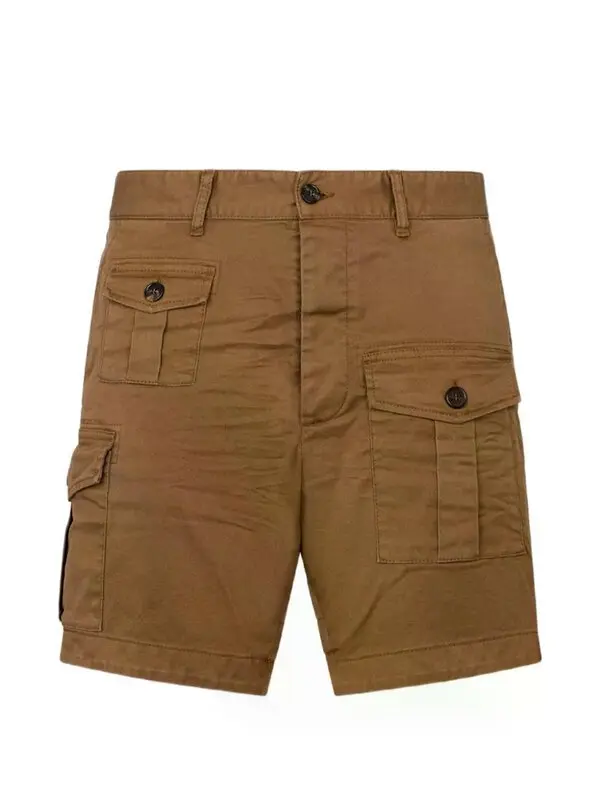 Dsquared2 Button-fastening Cargo Shorts - Brown