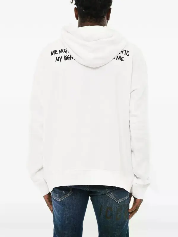 Dsquared2 X Bob Marley Graphic Hoodie - White
