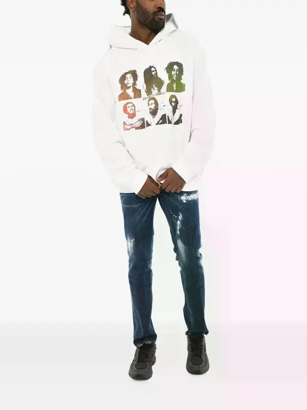Dsquared2 X Bob Marley Graphic Hoodie