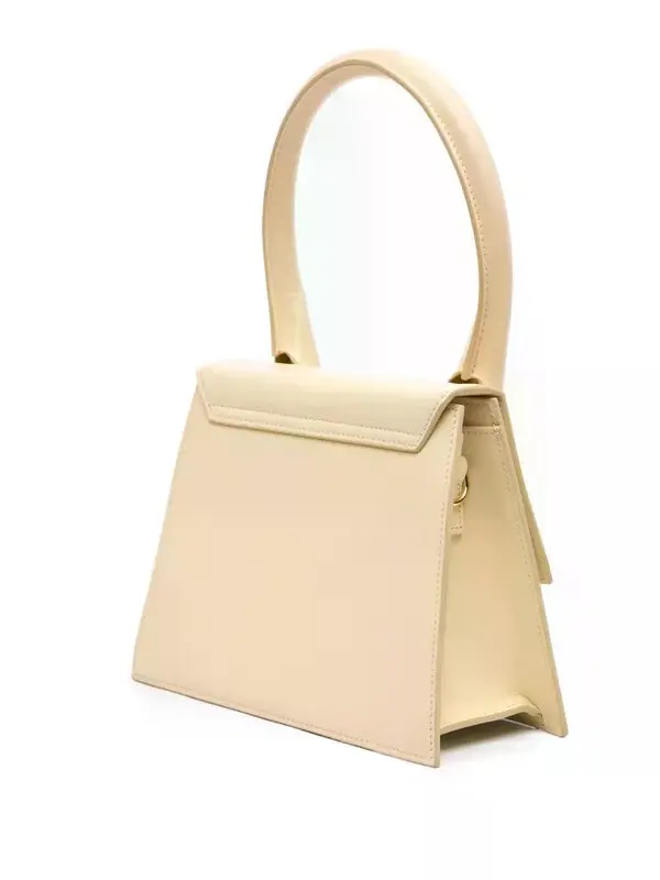 Jacquemus 2010-2026 Smooth Calfskin Le Grand Chiquito Satchel - Neutrals
