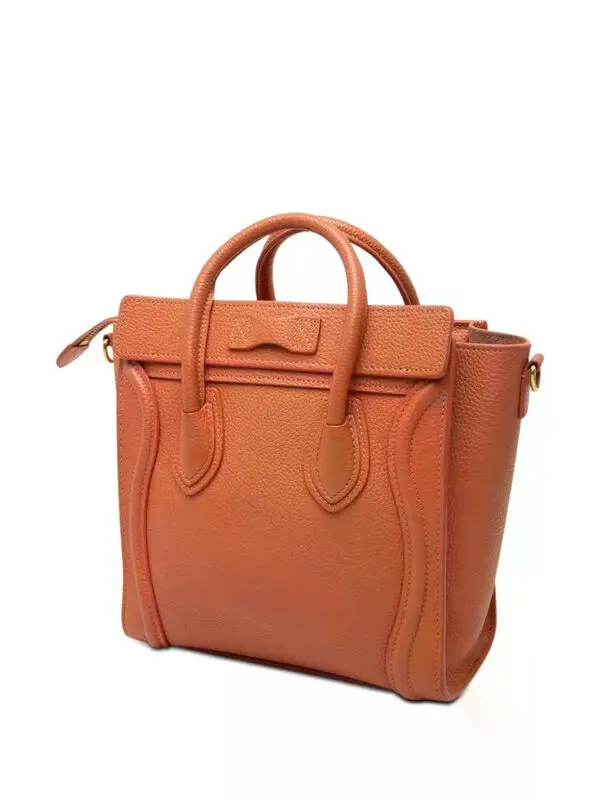 Celine Nano Luggage Tote Satchel - Orange