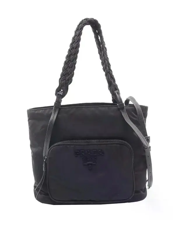 Prada 2013-2026 Tessuto Satchel - Black