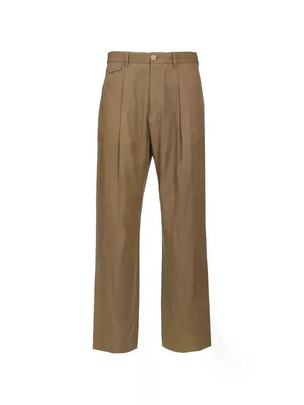 Paul Smith Pleated Straight-leg Trousers - Green