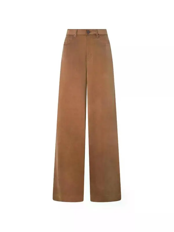 Pinko Logo-embroidered Trousers - Brown