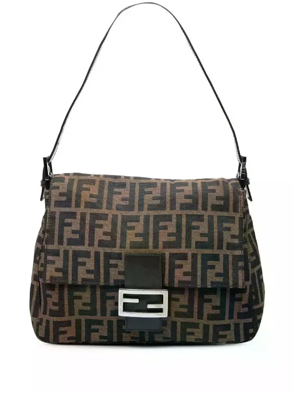 Fendi 20th Century Zucca Canvas Mamma Forever Shoulder Bag - Brown