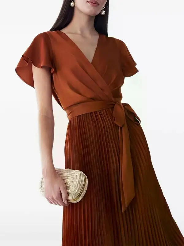 WILLA Wrap-style Midi Dress