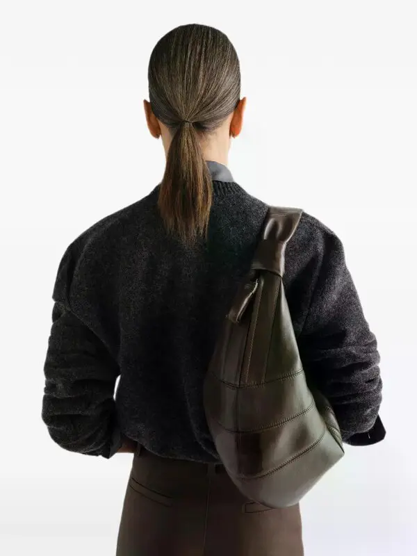 LEMAIRE Fortune Croissant Bag In Leather - Brown