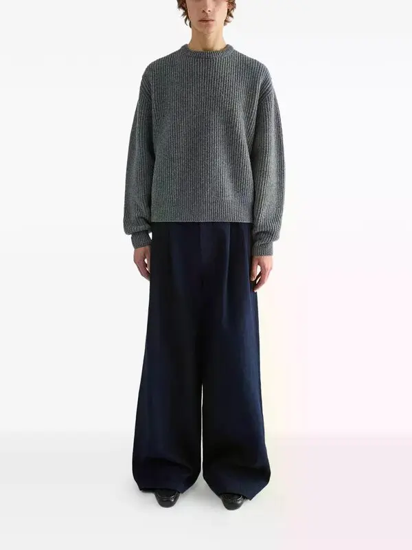 JIL SANDER Pleated Oversized Jeans