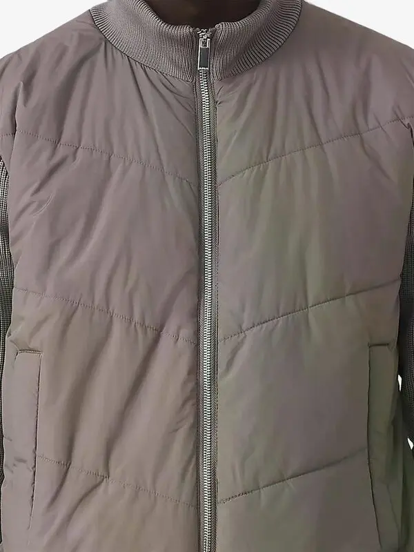 MAUVAIS Lamarck Quilted Knit-sleeve Jacket