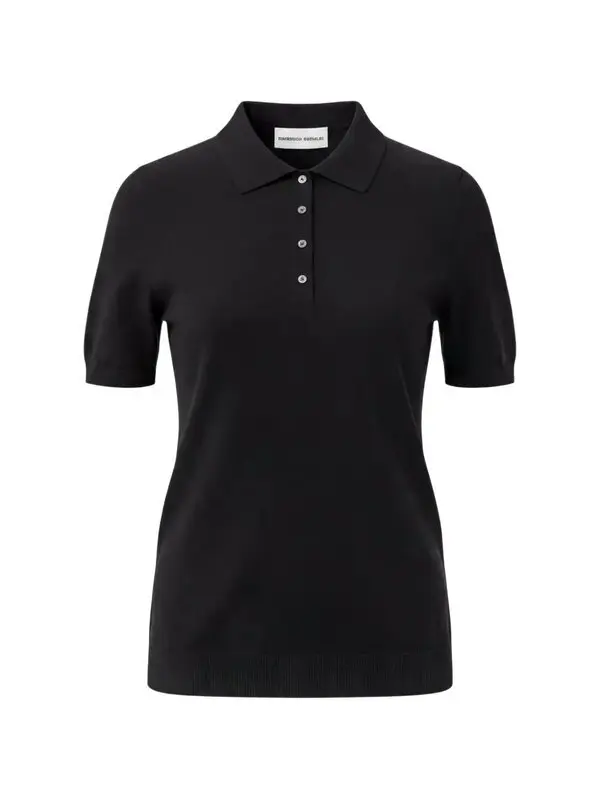 EMERSON RENALDI Short Sleeve Polo Shirt - Black