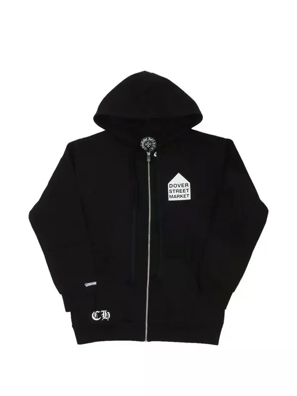 Chrome Hearts X Dover Street Market Logo-print Hoodie - Black
