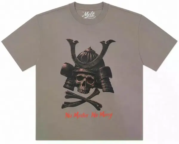 MELT Graphic-print Crew-neck T-shirt - Grey