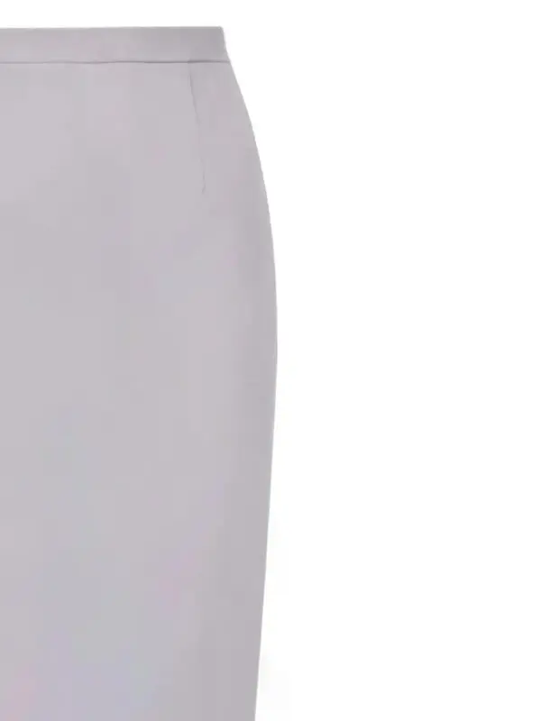 Roland Mouret Crepe Midi Skirt - Grey