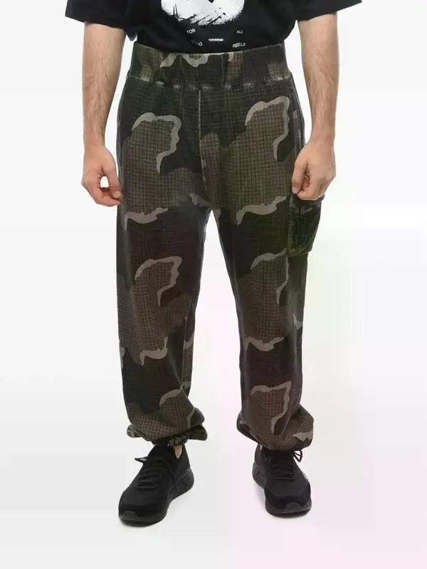 Undercover X Eastpak Camouflage-print Cotton Track Pants
