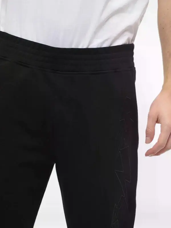 Neil Barrett Jumbled Bolts Embroidered Track Pants