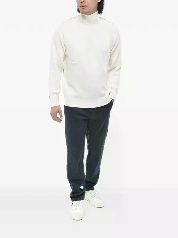 PAOLO PECORA Ribbed-edge Wool Turtleneck Sweater