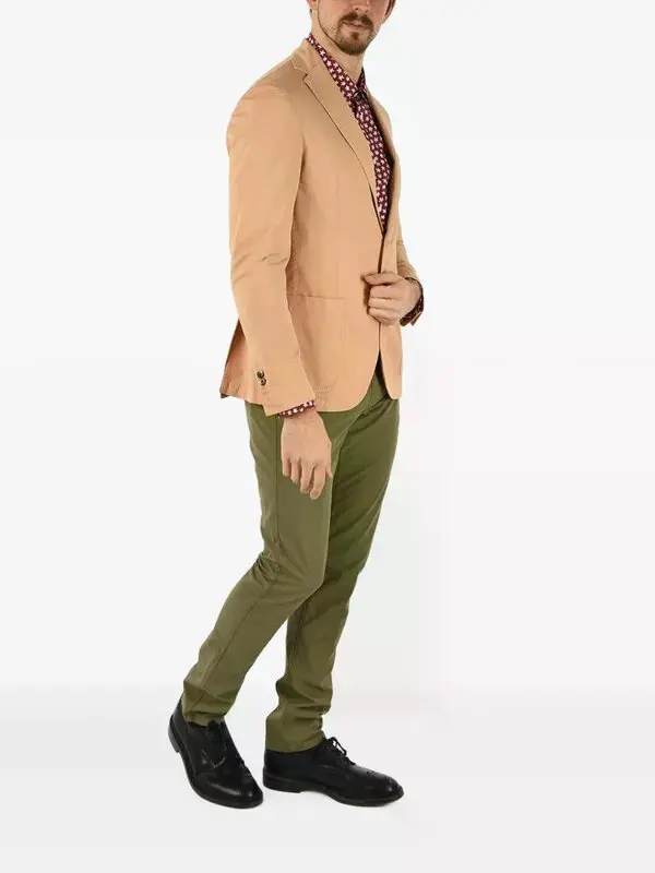 Corneliani Single-breasted Patch-pocket Cotton Blazer