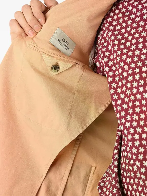 Corneliani Single-breasted Patch-pocket Cotton Blazer