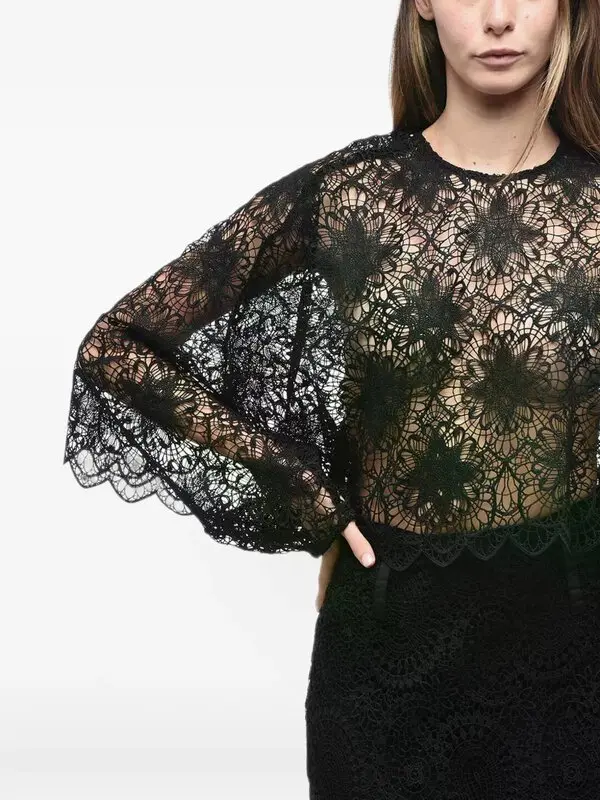 Beaufille Kubrick Macramé Lace Blouse